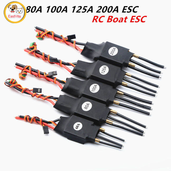 Brushless 60a/80a/100a/125a/200a A Water Cooling Electric Speed Controller Esc With 5v/3a Bec ...