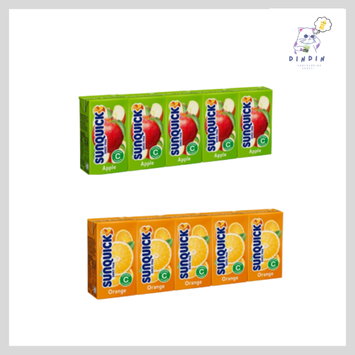 [现货 Ready Stock] Sunquick Fruit Drink Orange / Apple (5 x 125ml) | Lazada
