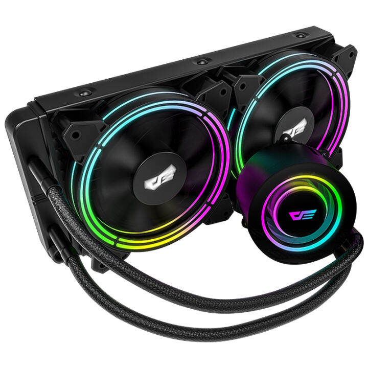 darkflash PC Case Water Cooling PWM RGB Sync AIO Liquid Cooler Radiator ...