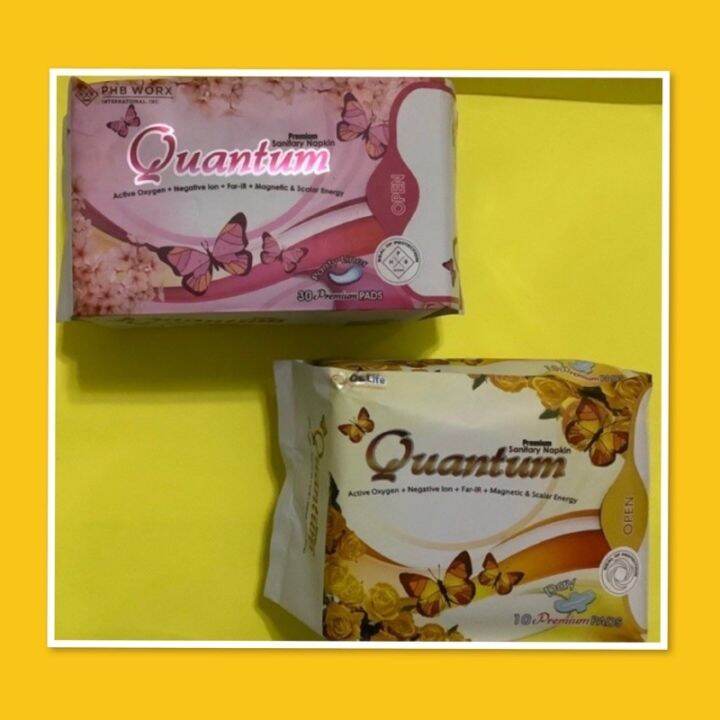 Quantum Negative Ion Premium Pads Sanitary Napkin and Pantyliner | Lazada PH