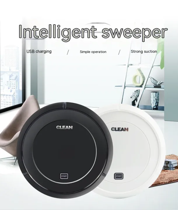 COD+2022 2in1 Upgraded High Performance Chargeable Robot Vacuum Smart Sweeper Automatic for Home ...