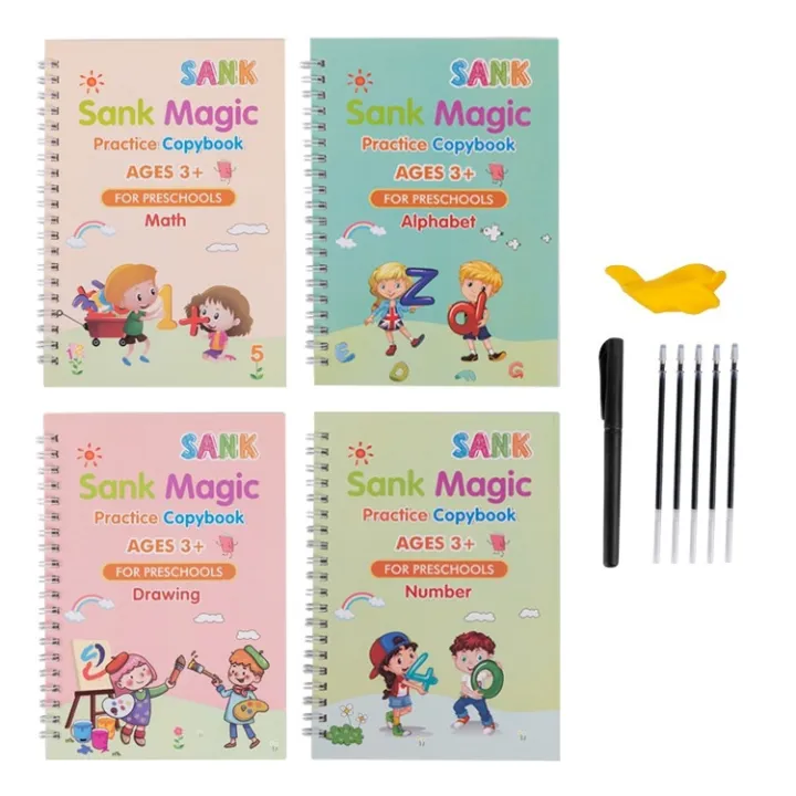 SANK Magic Writing Tracing Workbook For Kids Children Copybook Work ...
