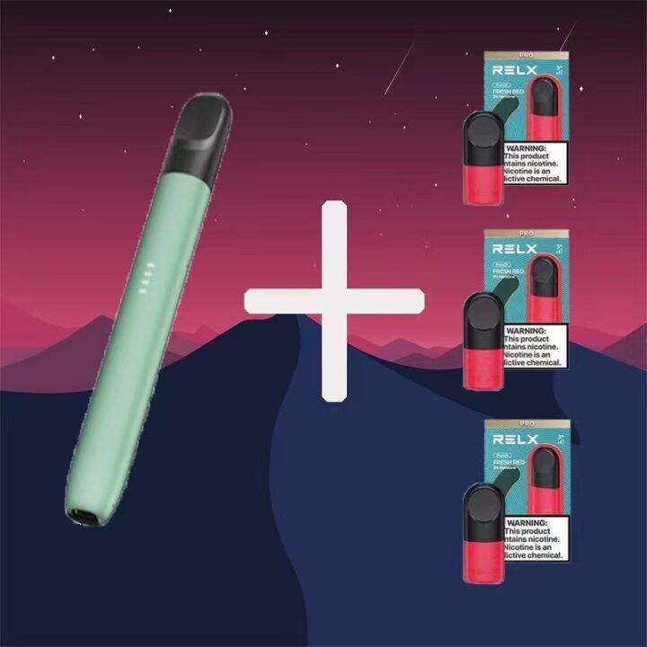 Vape Set (1 device 3 pods) Relx infinity pods Authentic Relx Phantom (5TH GEN) device Vape Kit ...