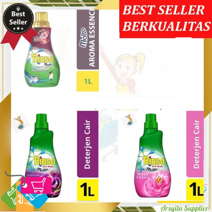 RINSO MATIC CAIR-LIQUID TOP LOAD 2,7LITER BOTOL BESAR (BUKAAN ATAS ...