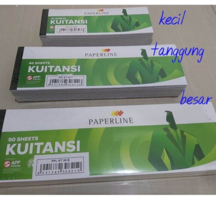 Buku Kwitansi / Kuitansi BESAR sedang kecil 50 lembar 40 LEMBAR ...