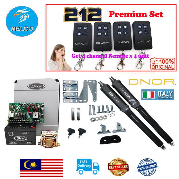 Dnor Autogate D'nor 212 24VDC Heavy Duty Swing and Floding Arm Autogate ...