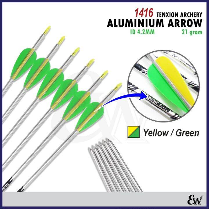 TenXion Archery 1416 ID 5.5mm Aluminium Arrows MSSS Competition Anak ...