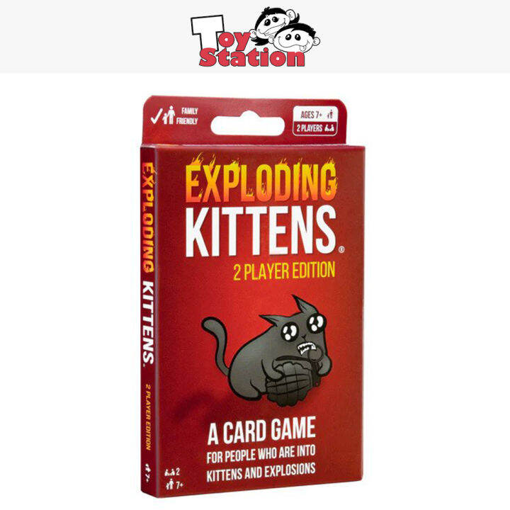 Authentic Exploding Kittens 2 Player Edition Card Game by Exploding Kittens | Lazada Singapore