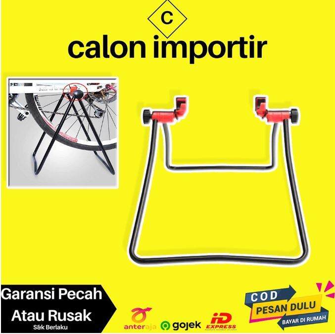 Stand Parkir Sepeda Racks Floor Bike Display Paddock Untuk Parkir ...
