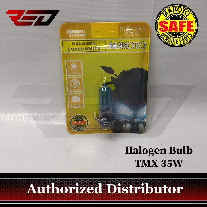 Halogen Bulb MAKOTO TMX / XRM / Wave / CT100-Bajaj / RS / STX / Rusi / X4 / Barako / HD3 | Lazada PH