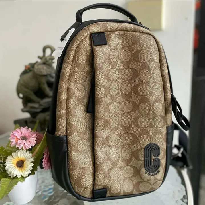 Coach 89909 Edge Pack in Signature Coated Canvas Men's Crossbody Slant ...