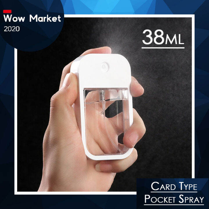 [Ready Stock] 38ml Travel Portable Card Type Pocket Spray Bottle Fine ...