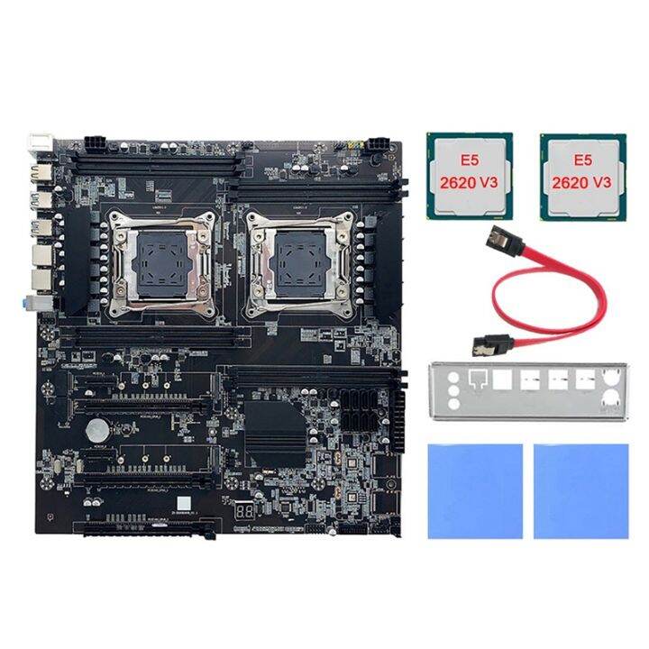 X99 Dual-Socket E-ATX LGA2011-3 Dual CPU DDR4 ECC RAM Slot Motherboard ...