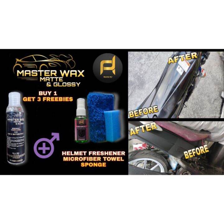 MASTER WAX MATTE AND GLOSSY 100ml (Armor matte coat) for Motorcycle ...