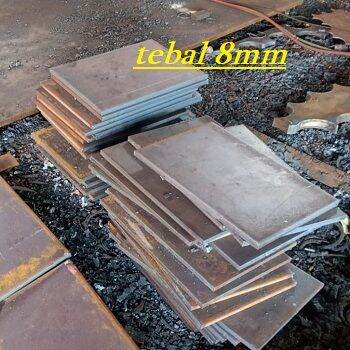 PLAT BESI HITAM POTONG KOTAK/PERSEGI tebal 8 mm BERBAGAI UKURAN ...