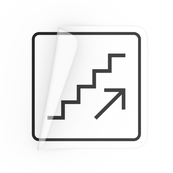 stiker tangga naik - stiker dinding tangga naik -stairs sticker ...