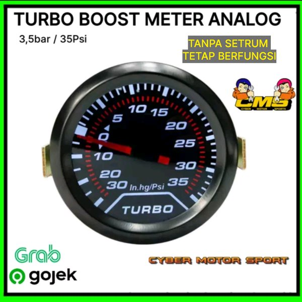 Turbo boost meter . indikator boost turbo. indikator tekanan angin ...