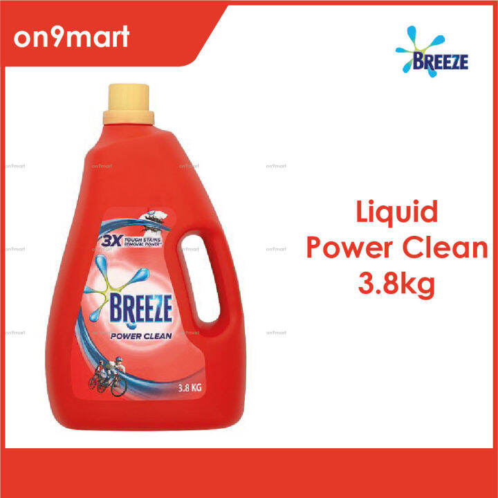 Breeze Power Clean Concentrated Liquid Detergent 3.6kg | Lazada