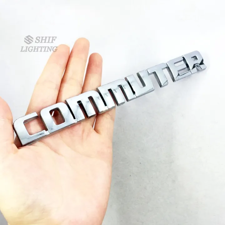 Fun car 1 x ABS Chrome COMMUTER Letter Car Auto Emblem Badge Sticker ...