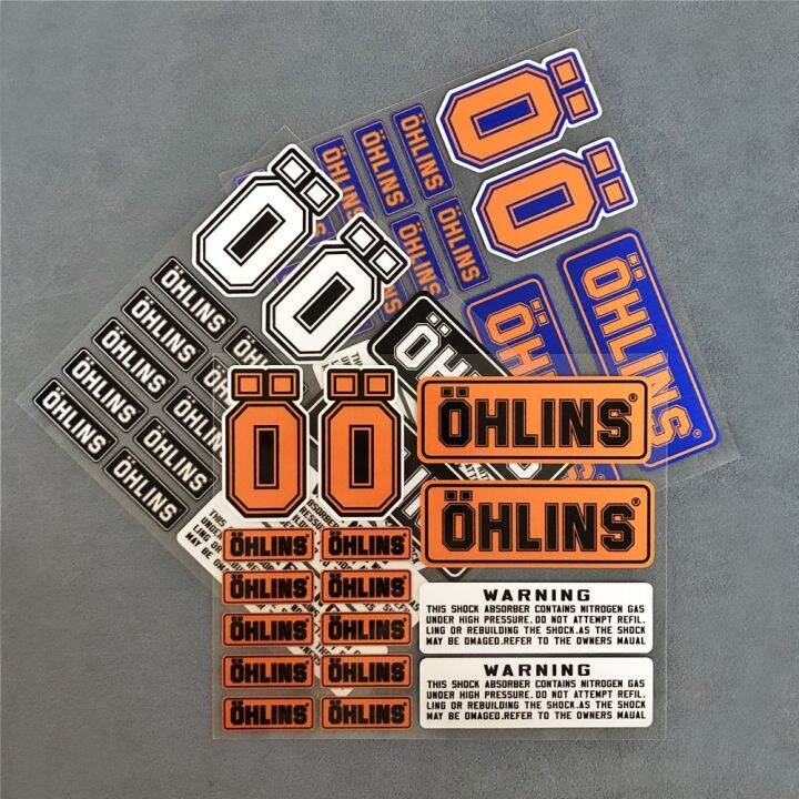 du-fReflective Motorcycle Fork OHLINS Stickers Suspension Shocker ...