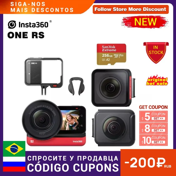 Original Insta360 ONE RS/R Insta 360 4K 5.7K Action Camera Twin Edition ...