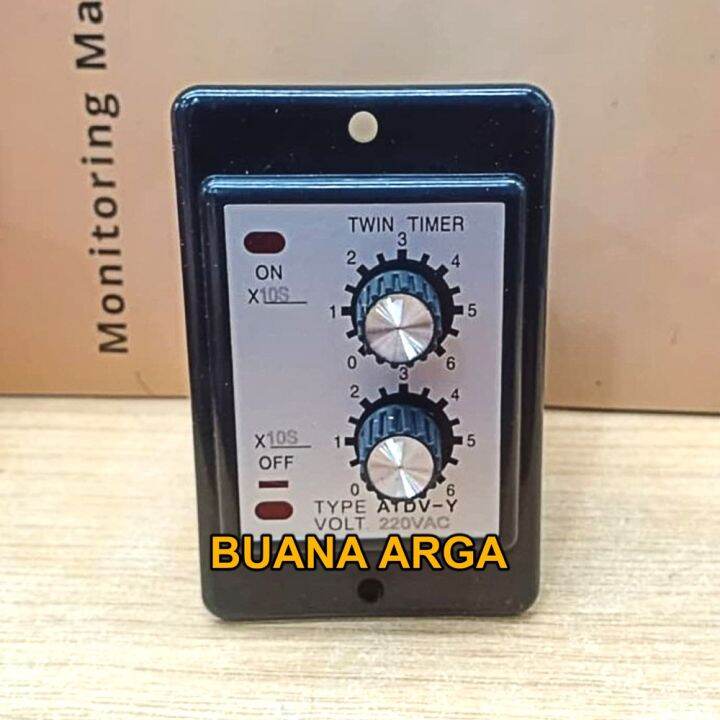 Relay Twin Timer ATDV-Y 60S FORT 220VAC 50Hz | Lazada Indonesia