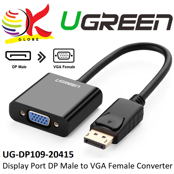 UGREEN DISPLAY PORT DP MALE TO VGA FEMALE CONVERTER ADAPTER WITH ...