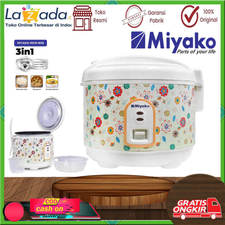 MIYAKO Rice Cooker Mini 0.6 Liter - MCM-609/MIYAKO Rice Cooker Mini 0.6 ...