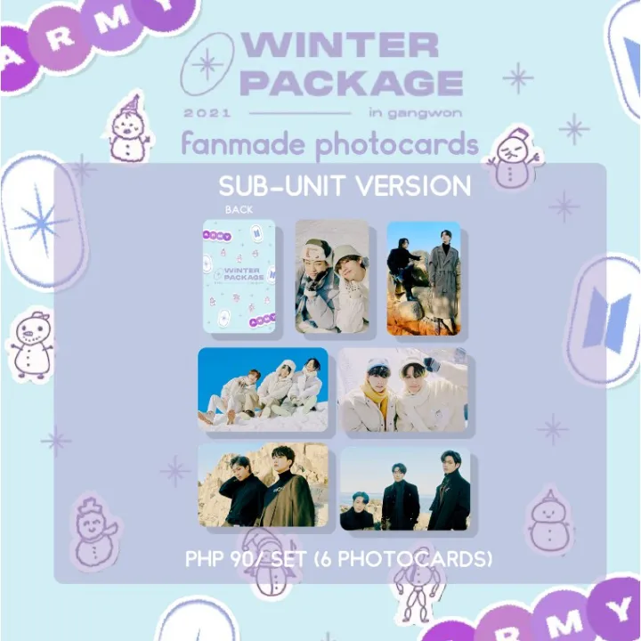 BTS WINTER PACKAGE 2021 FANMADE PC / PHOTOCARDS | Lazada PH