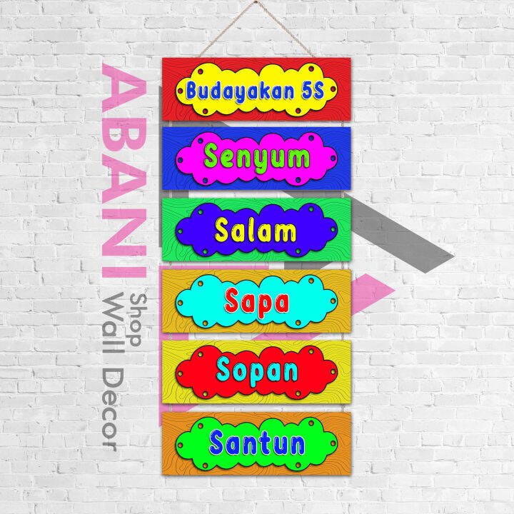 Hiasan Dinding Kelas TK SD Dekorasi Dinding Kelas 6 S | Lazada Indonesia