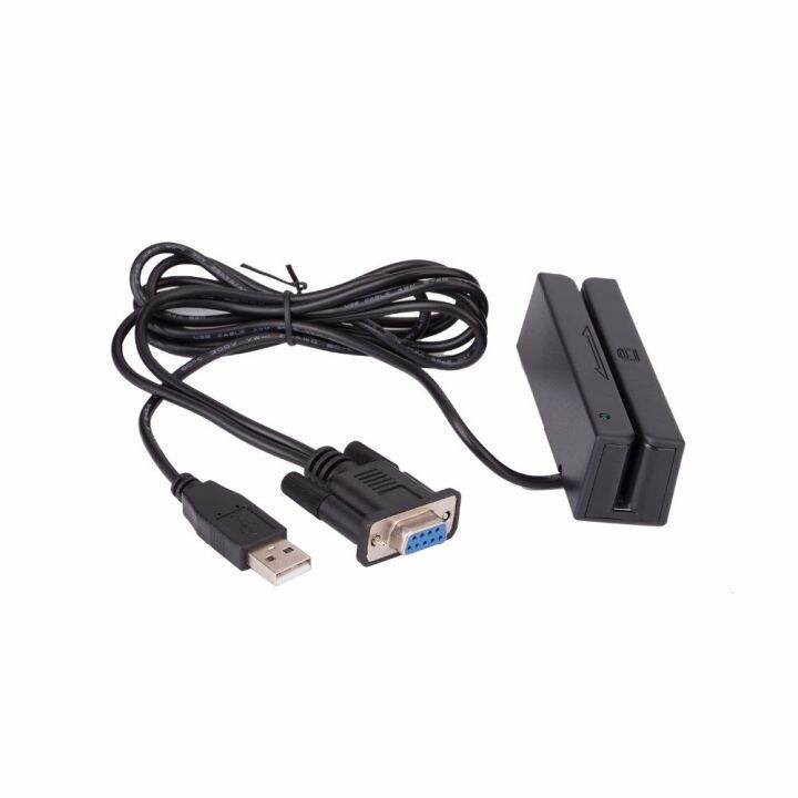 3 Tracks RS232 USB Interface MSR100 Magstripe Card Reader | Lazada PH