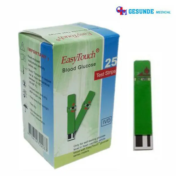 Easytouch Blood Glucose Test Strips for Monitor Control Meter 50 strips ...