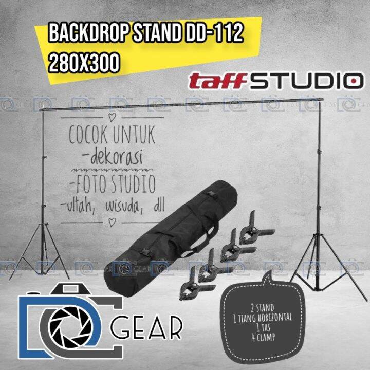Backdrop stand utk foto studio , dekorasi , pas foto, acara dll ...