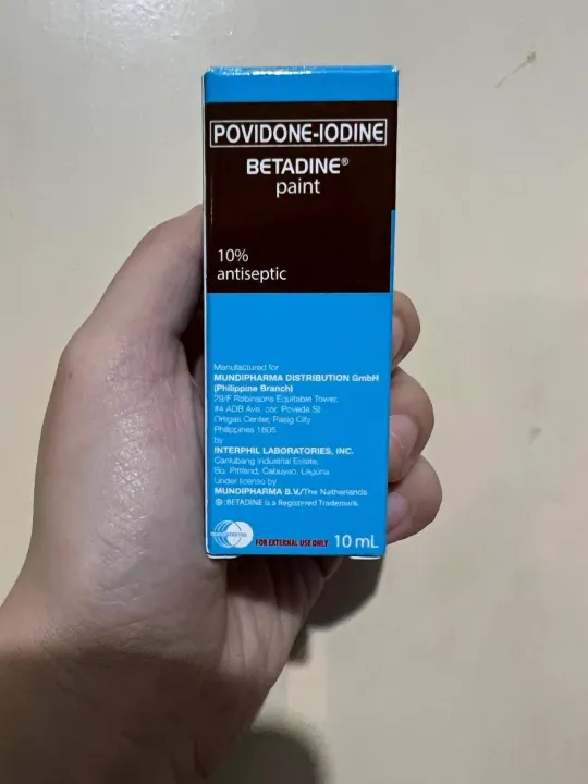 10ml Betadine Paint 10% Antiseptic for Mouth Sores or Singaw, Herpes ...
