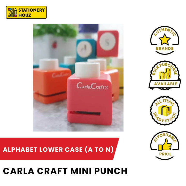 Stationery Houz ALPHABET LOWER CASE (a to n) / Carla Craft Mini Punch ...