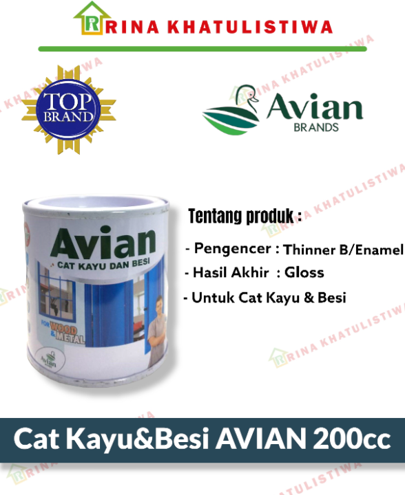 Cat Avian Kayu & Besi 200cc | Cat Avian 1/4kg | Cat Kayu & Besi Avian ...