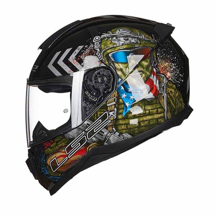 LS2 FF802 Commando Full Face Helmet ( w Extra Visor)☸ | Lazada PH