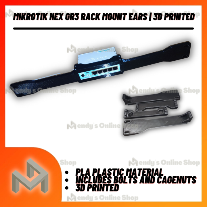Mikrotik Hex(S) / Hex Gr3 Rack Mount Ears 3D Printed | Lazada PH