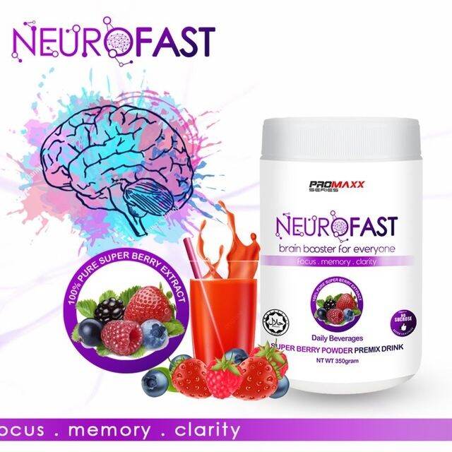 Neurofast Promaxx Minuman Berry Brain Booster Minda Cerdas Speech Delay ...