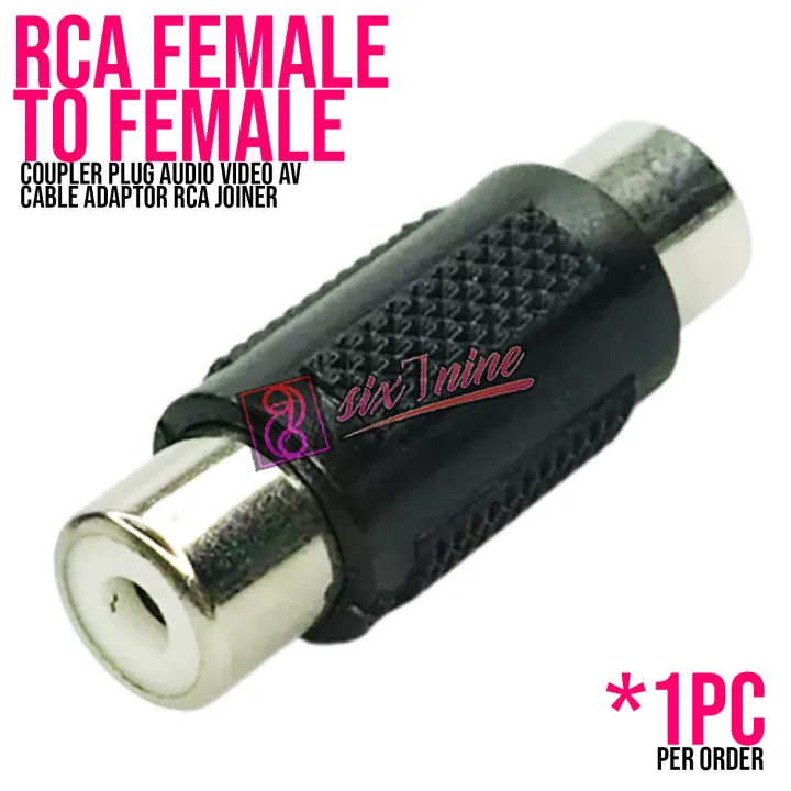 RCA Female to Female Coupler Plug Audio Video AV Cable Adaptor RCA ...