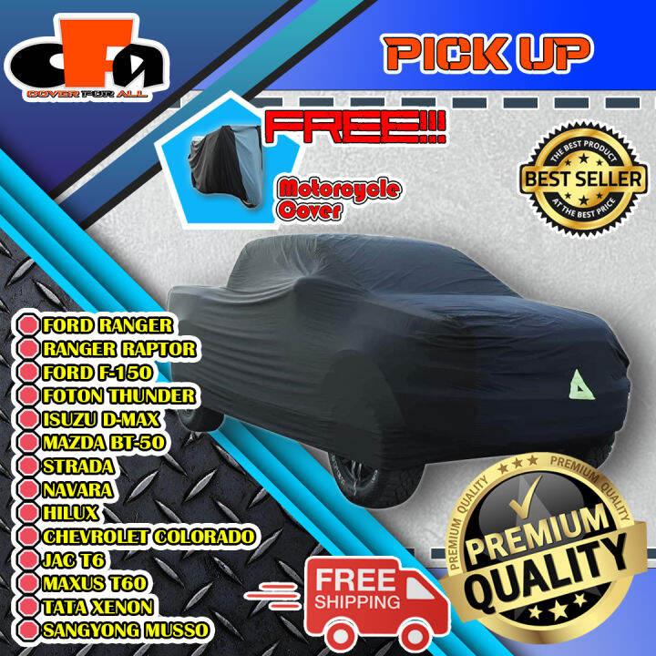 CAR COVER PICK UP WATER REPELLANT AND DUST PROOF PLUS MOTOR COVER ...