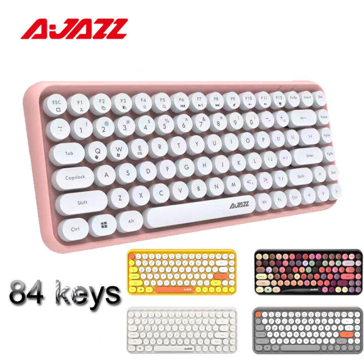 Ajazz Keyboard 308i Wireless Bluetooth Tablet Pc Gaming Notebook Bluetooth Keyboard For Pc