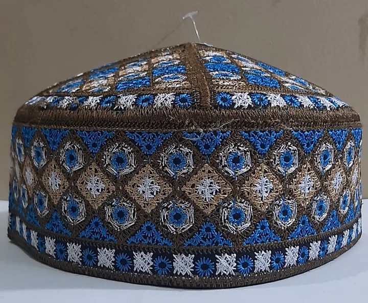 PECI KOPIAH PAKISTAN ORGINAL MOTIF KOTAK BULAT | Lazada Indonesia
