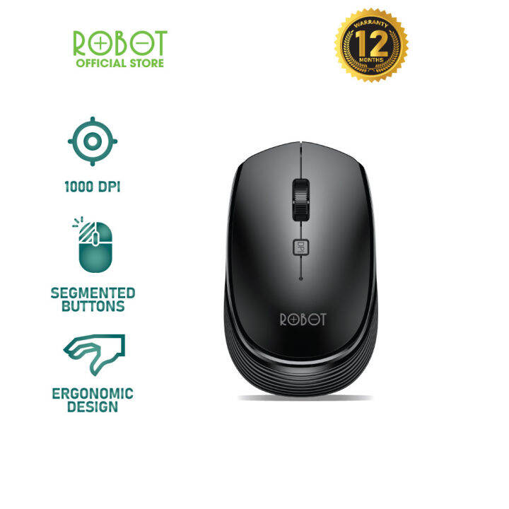 Robot Wireless Mouse M205 USB connection, compact office design ...