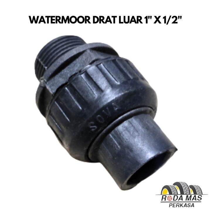 Rm - WATERMOOR PVC 1" x 1/2" WATERMUR Drat Luar UNION SOCK PVC 1"x1/2 ...