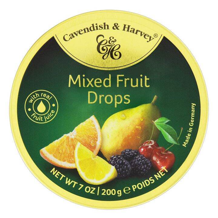 Cavendish & Harvey Mixed Fruit Green Drops น้ำหนัก 200 กรัม Exp.11/02 ...