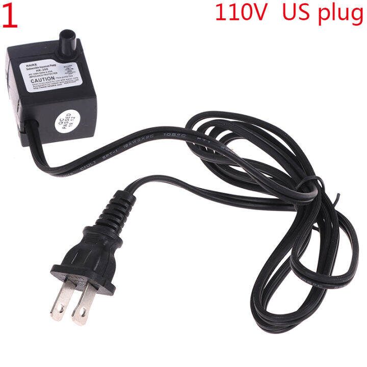 AC 110V 220V 3W Submersible Water Pump Aquarium Fountain Air Fish Pond ...