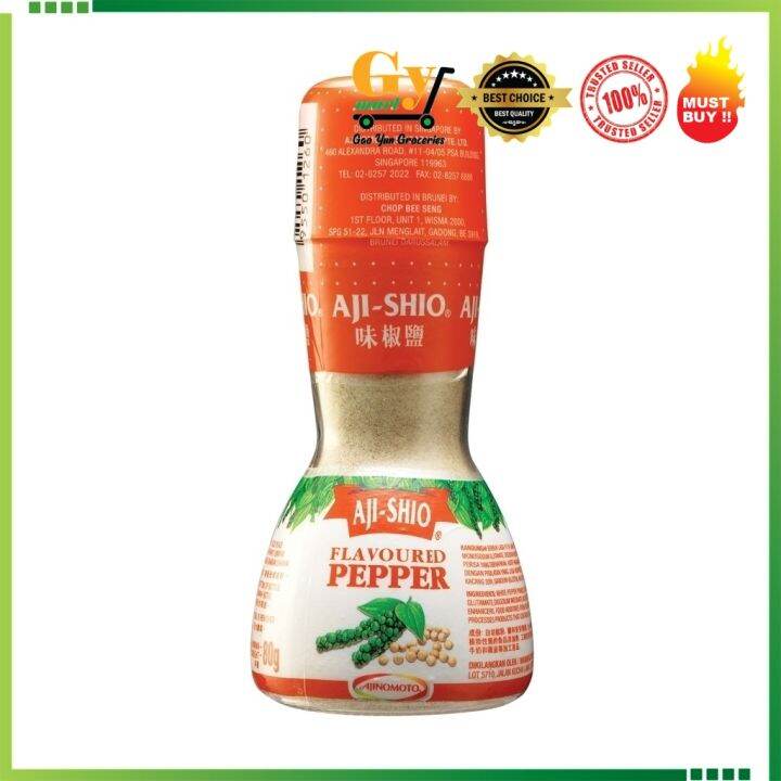 Aji-Shio Brand Flavoured Pepper 80G Aji-Shio牌椒盐风味 | Lazada