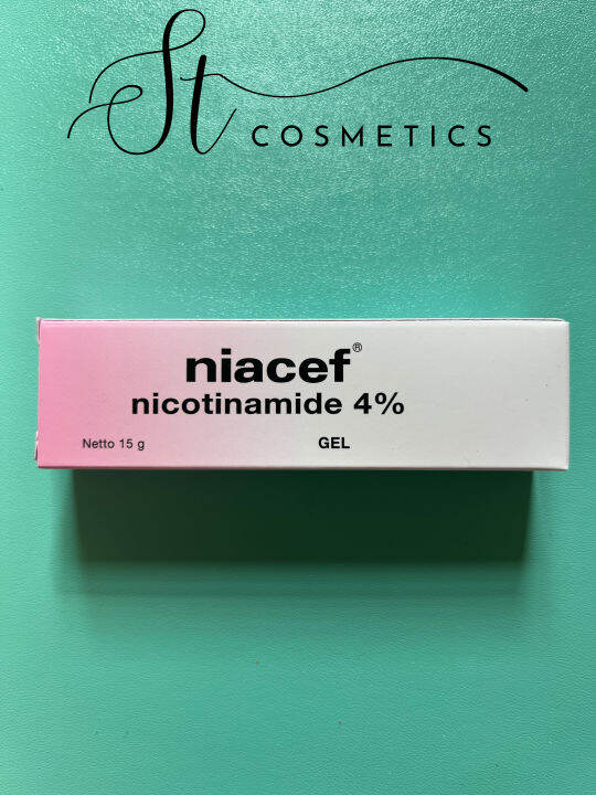 Niacef Gel 15g Nicotinamide/Niacinamide 4% For Acne/Skin Whitening ...