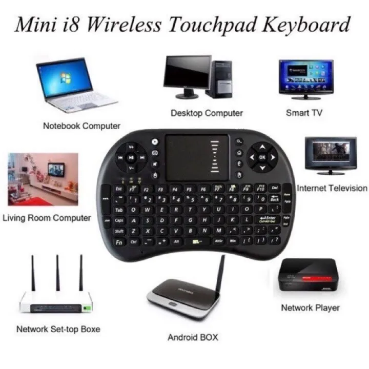 BEST SALE!℗¤卍 Mini Wireless Keyboard Mouse Combo Multi Media Remote Control Touchpad Function ...